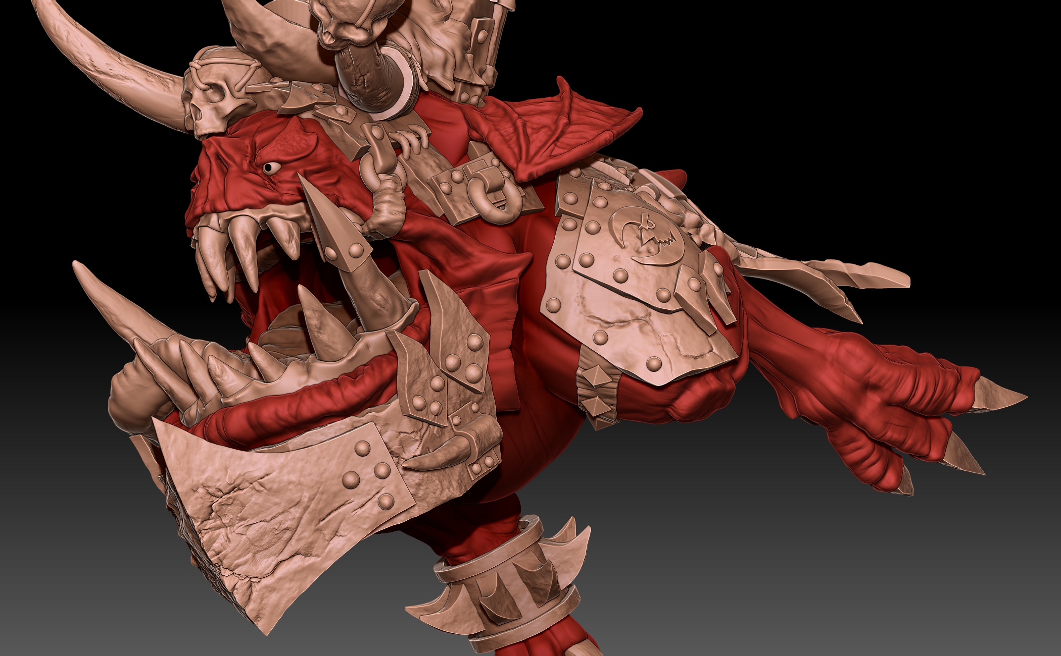 STL file Goblin Lancer 👺・Model to download and 3D print・Cults