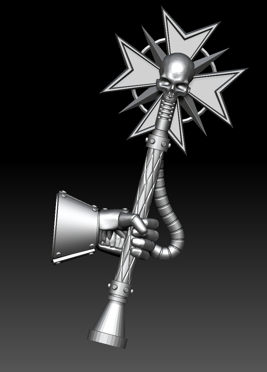 STL file Custom Templar Crozius・Model to download and 3D print・Cults