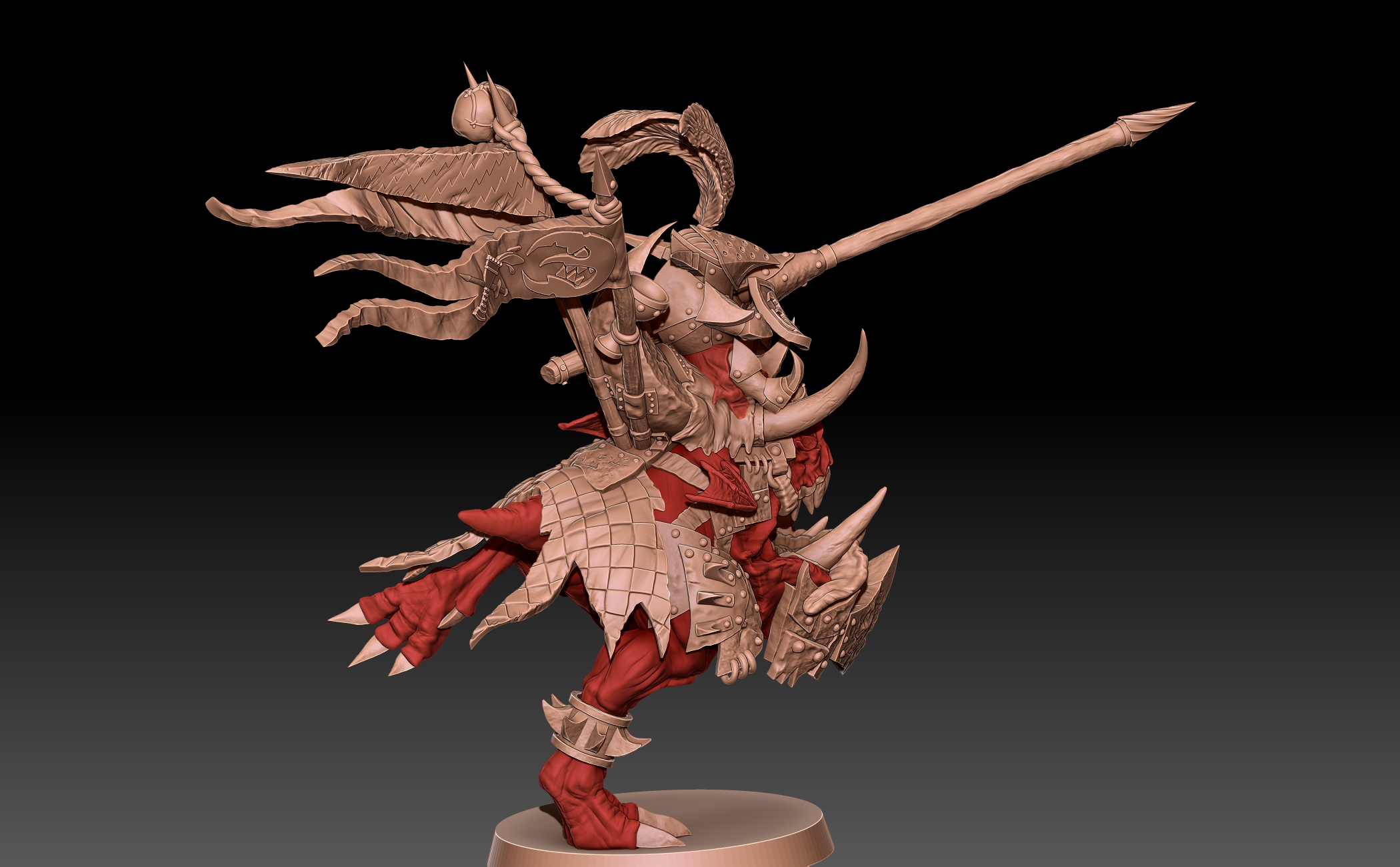 STL file Goblin Lancer 👺・Model to download and 3D print・Cults