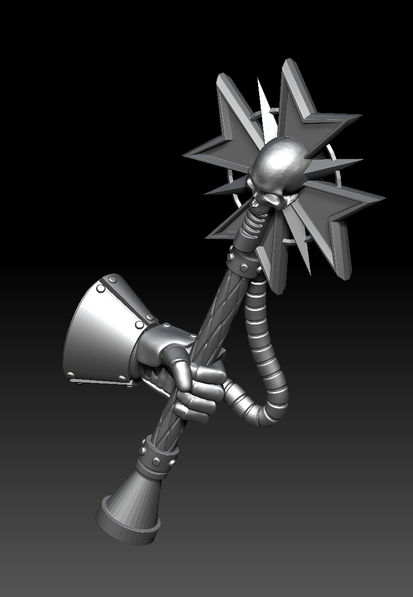 STL file Custom Templar Crozius・Model to download and 3D print・Cults