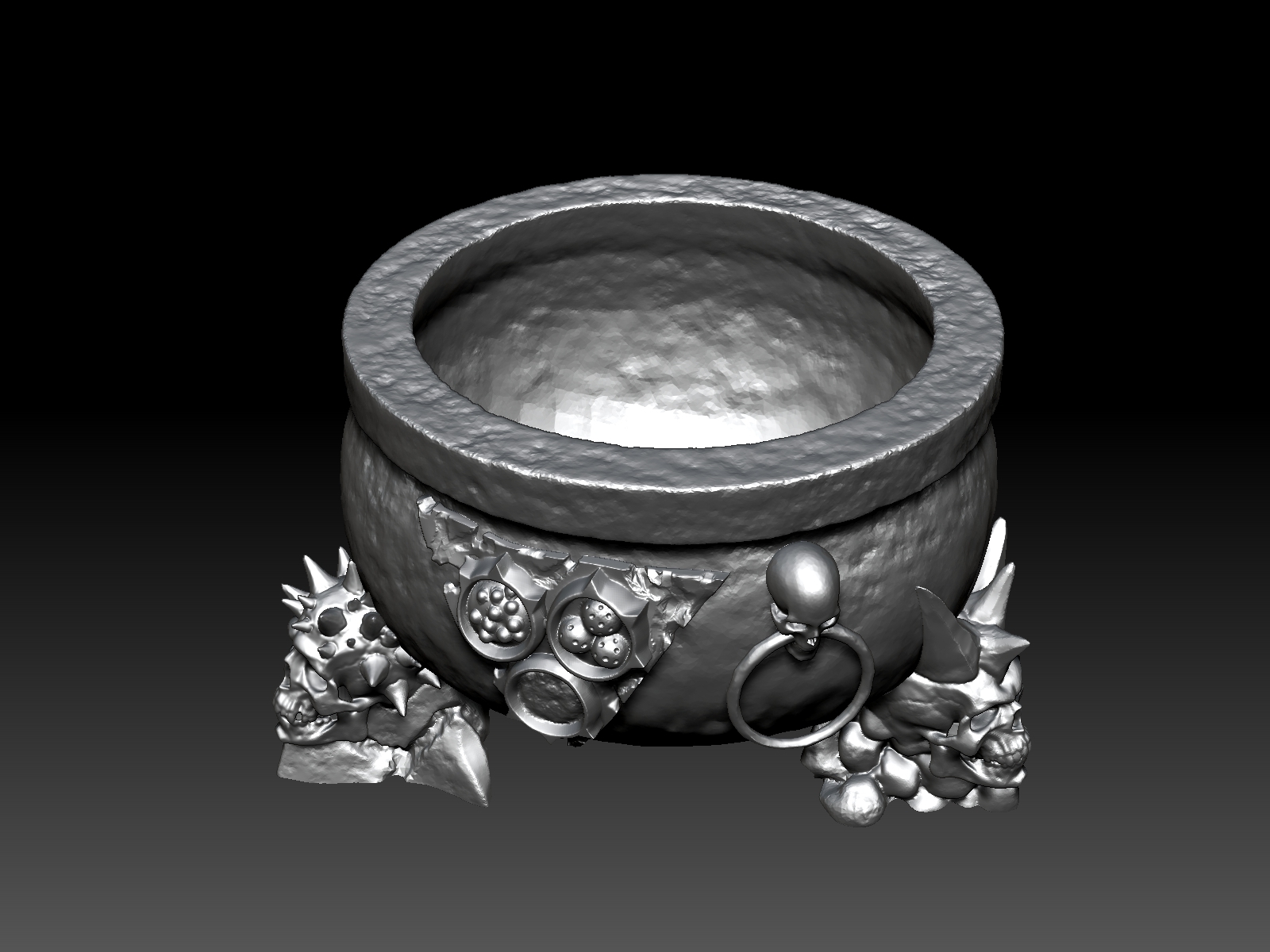 STL file Plague deamon cauldron・3D printable model to download・Cults