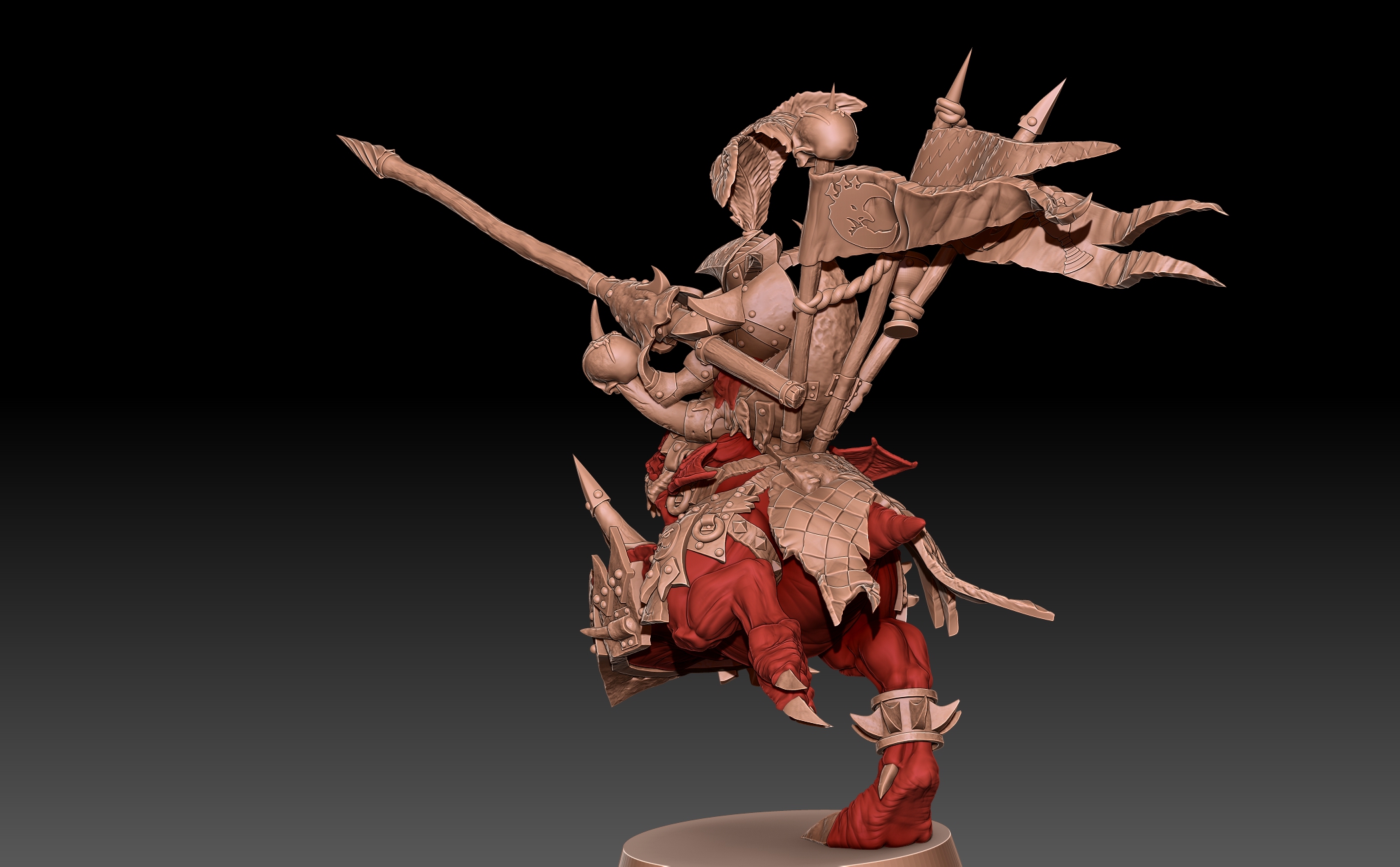 STL file Goblin Lancer 👺・Model to download and 3D print・Cults