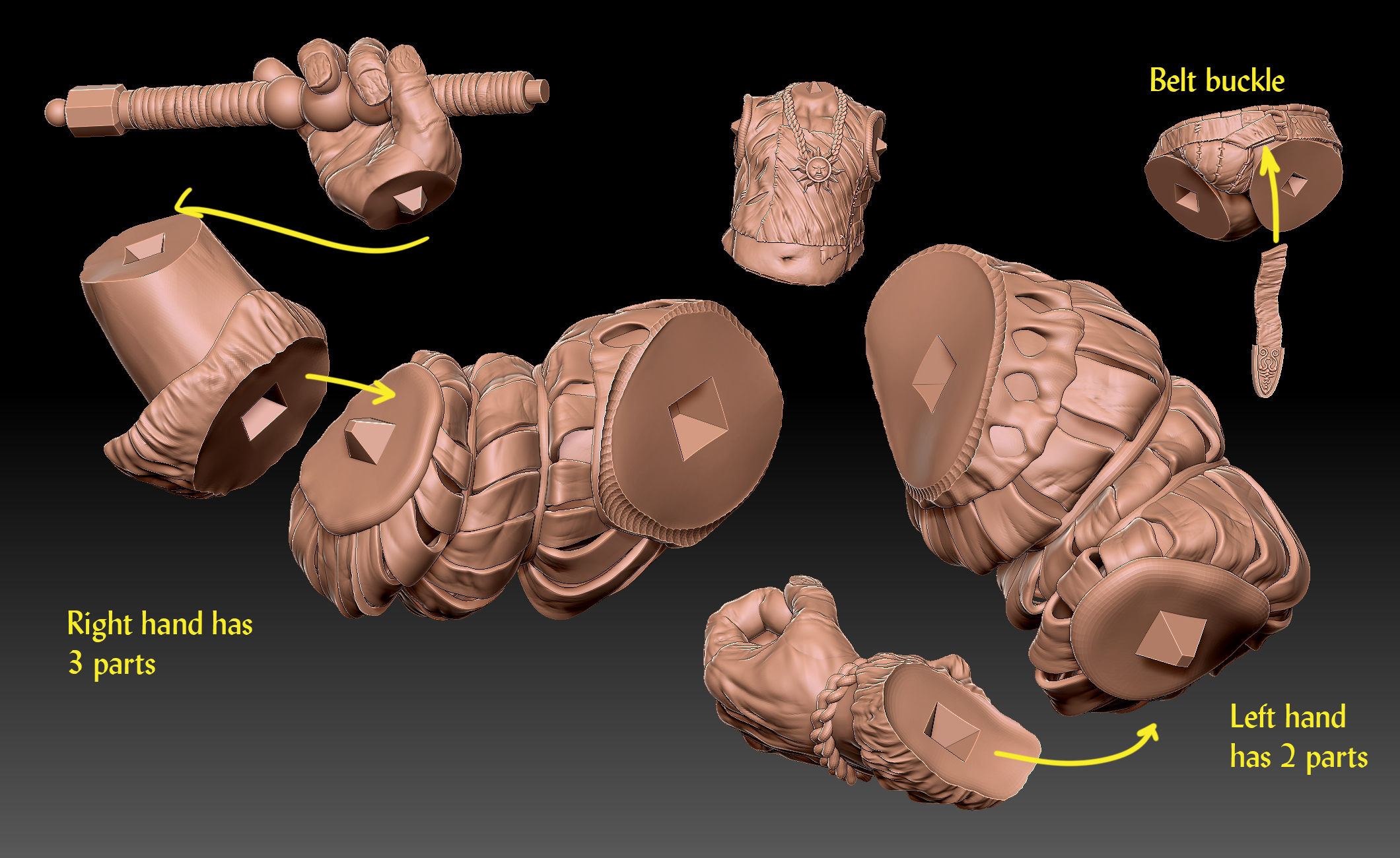 STL file Landsknecht Doppelsoldner Giant・3D printing idea to download・Cults