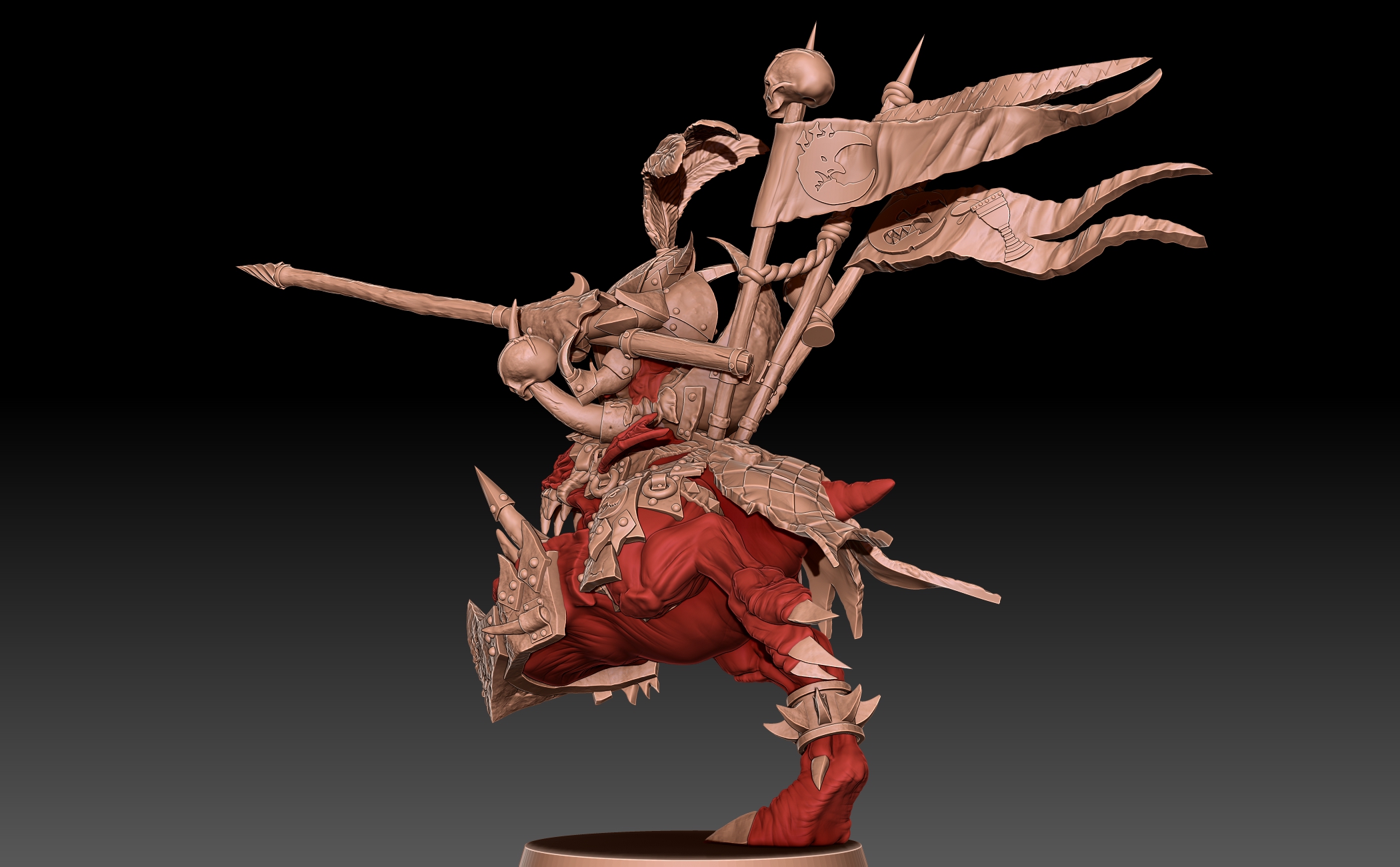 STL file Goblin Lancer 👺・Model to download and 3D print・Cults