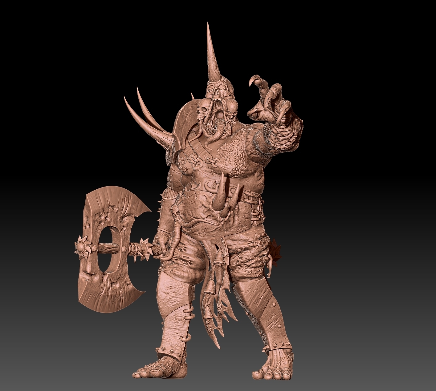 STL file Chaos Plague Giant 💀・3D printer model to download・Cults