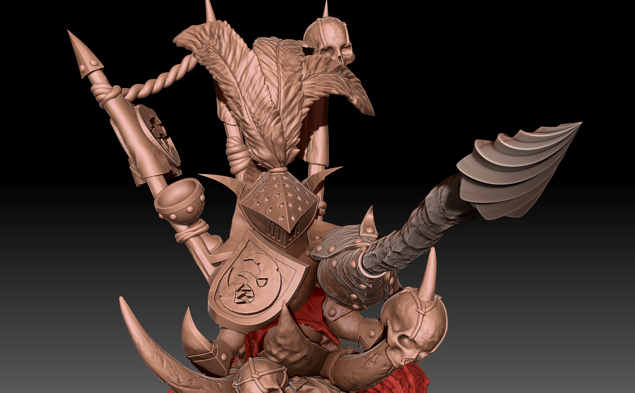 STL file Goblin Lancer 👺・Model to download and 3D print・Cults