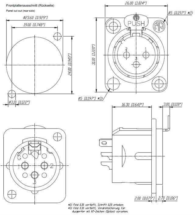 Free STL file Neutrik panel mount 3mm spacer 🎵・3D printing template to ...