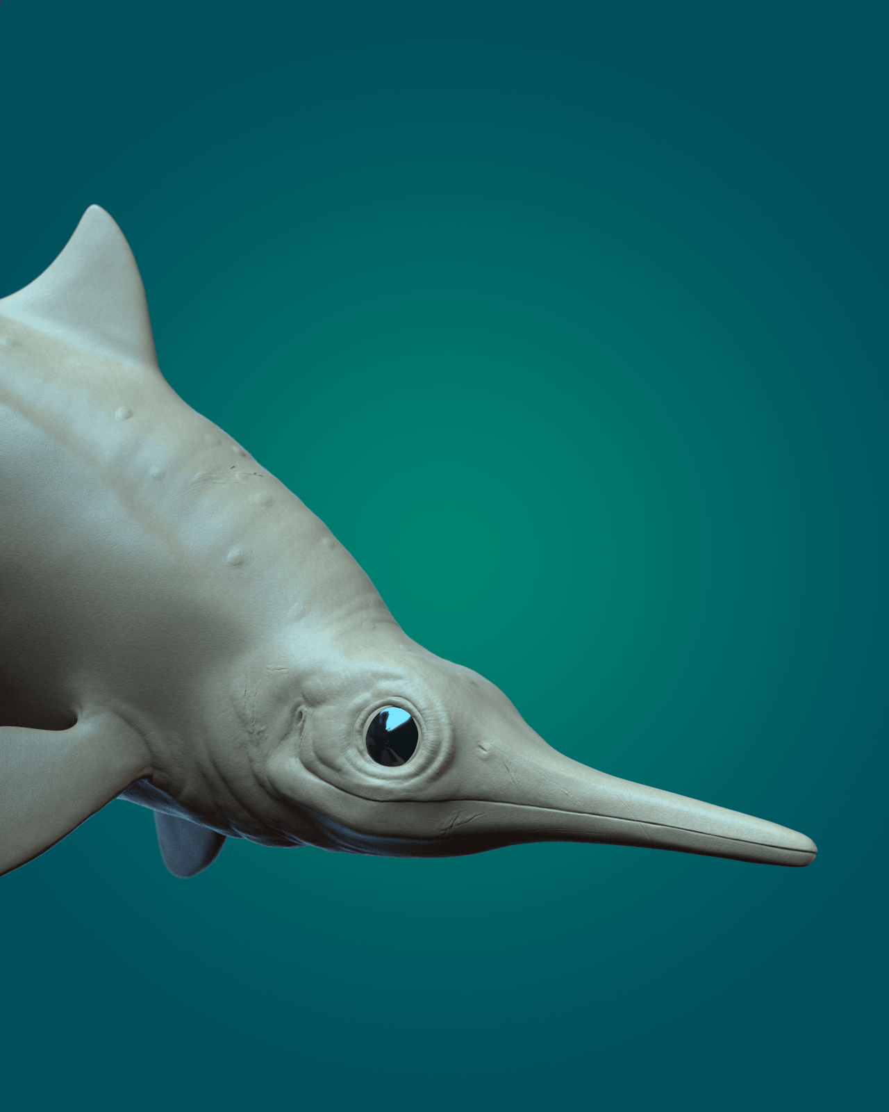 3D file Ophthalmosaurus in the environment 🐠・Model to download and 3D ...