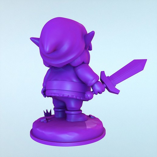 Download free OBJ file ZELDA "Fat Link's awakening" • 3D printer object ...