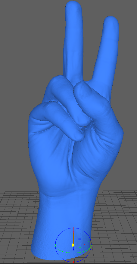 STL file 3d scan hand peace・3D printing idea to download・Cults