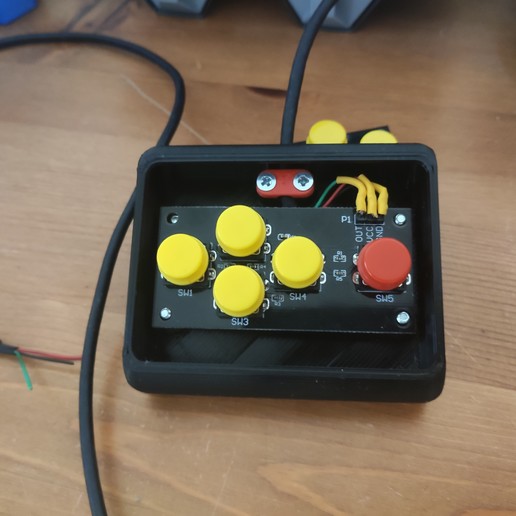 Download STL file Five Buttons Arduino Controller • 3D print object ・ Cults