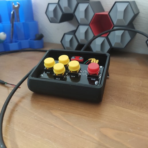 Download STL file Five Buttons Arduino Controller • 3D print object ・ Cults
