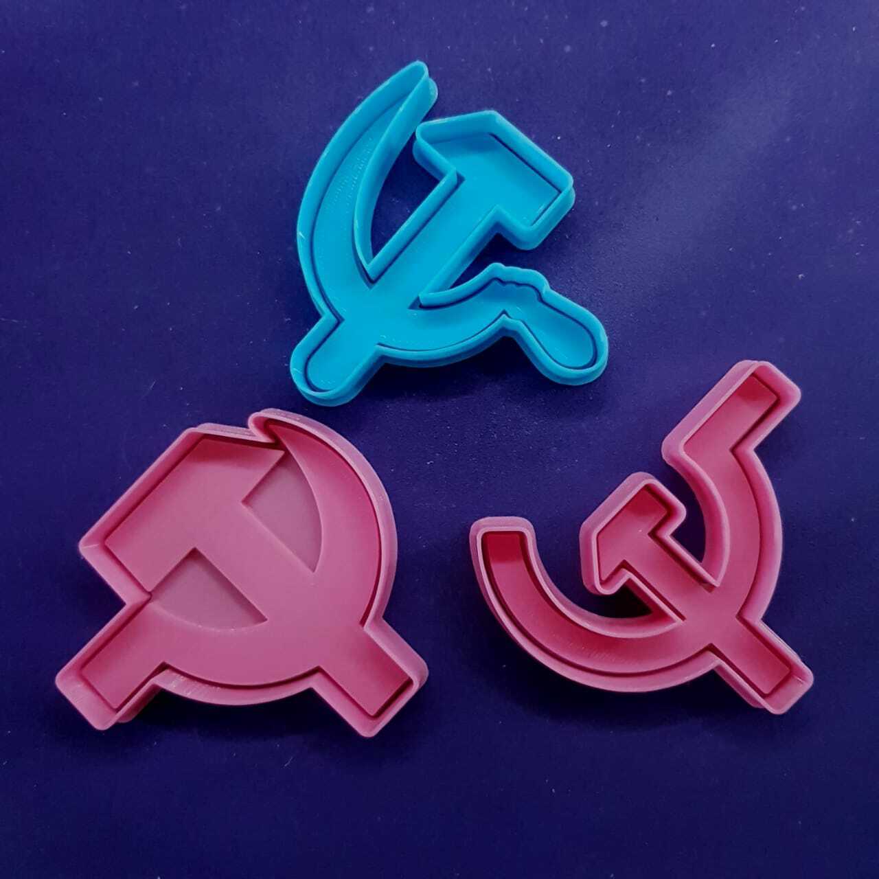 STL file set of Social Communist Logo Cookie Cutters・3D printer design ...