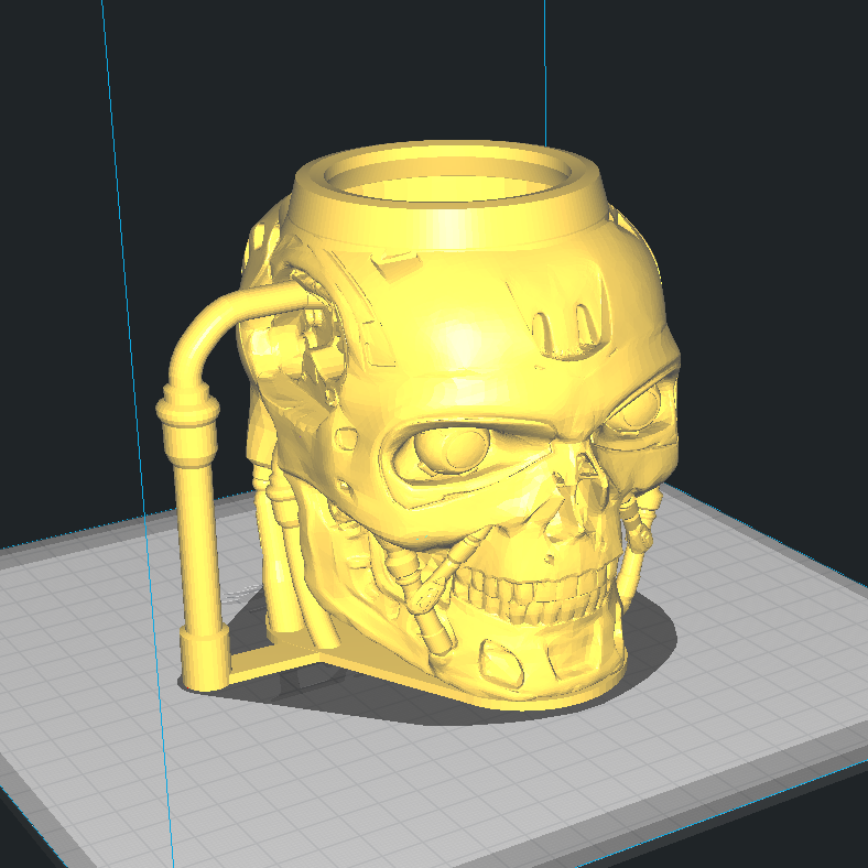 STL file Children's Mug - T800 Terminator・3D printable model to ...