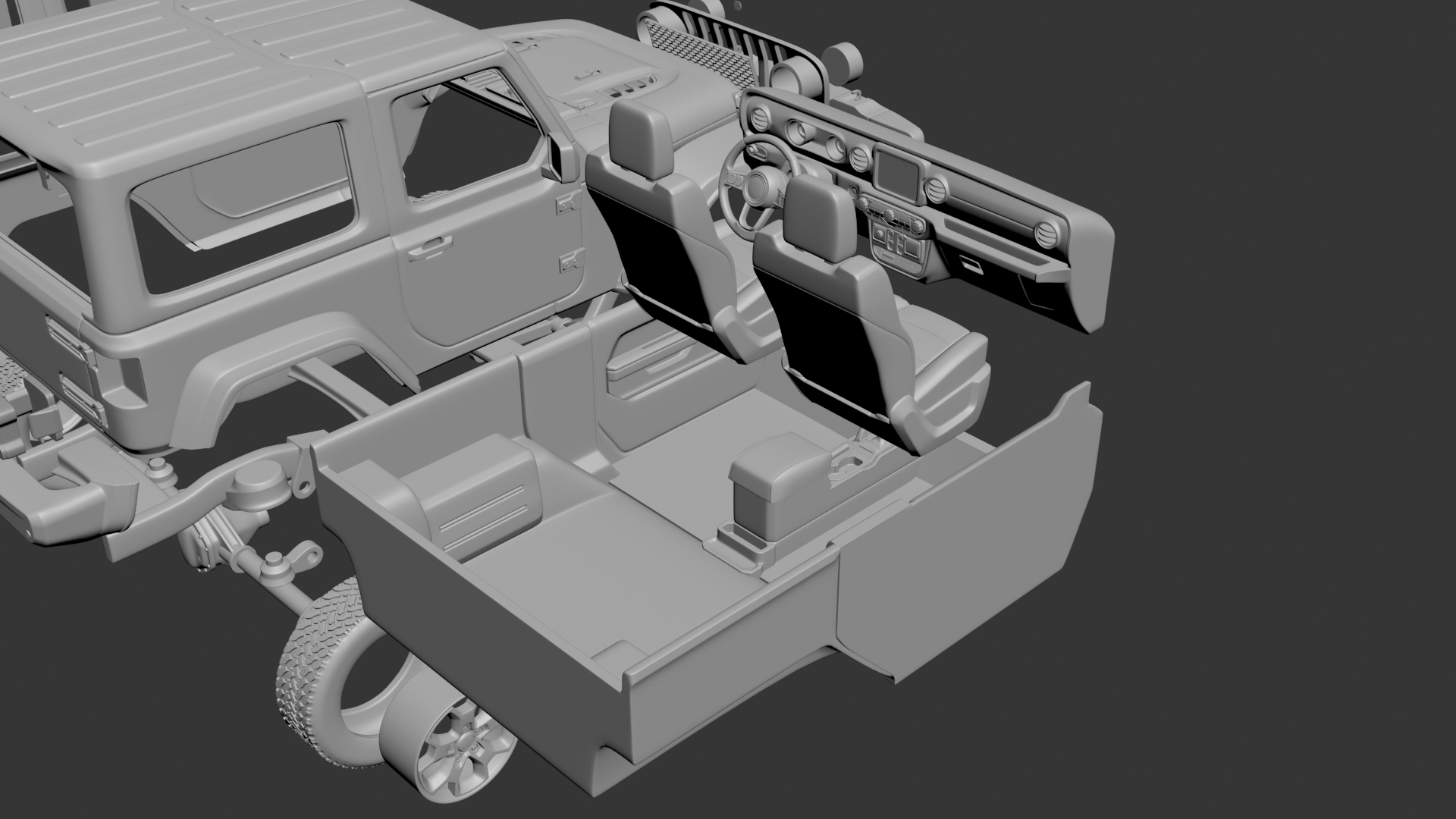 Free 3D file Jeep Wrangler 2Door 2022 🚗・3D printable object to download ...