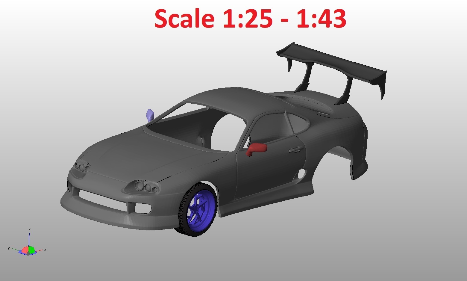 3D file Toyota Supra 1993 Tuning Body For Print・3D print design to ...