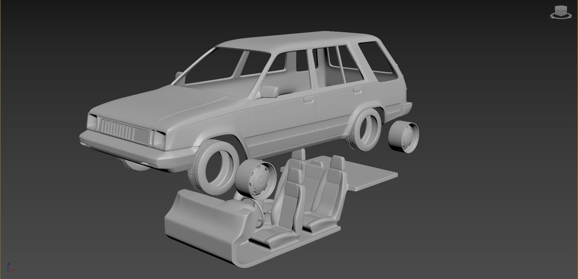 3D file Toyota Tercel 4wd 1986 Body For Print 🚗・3D print design to ...