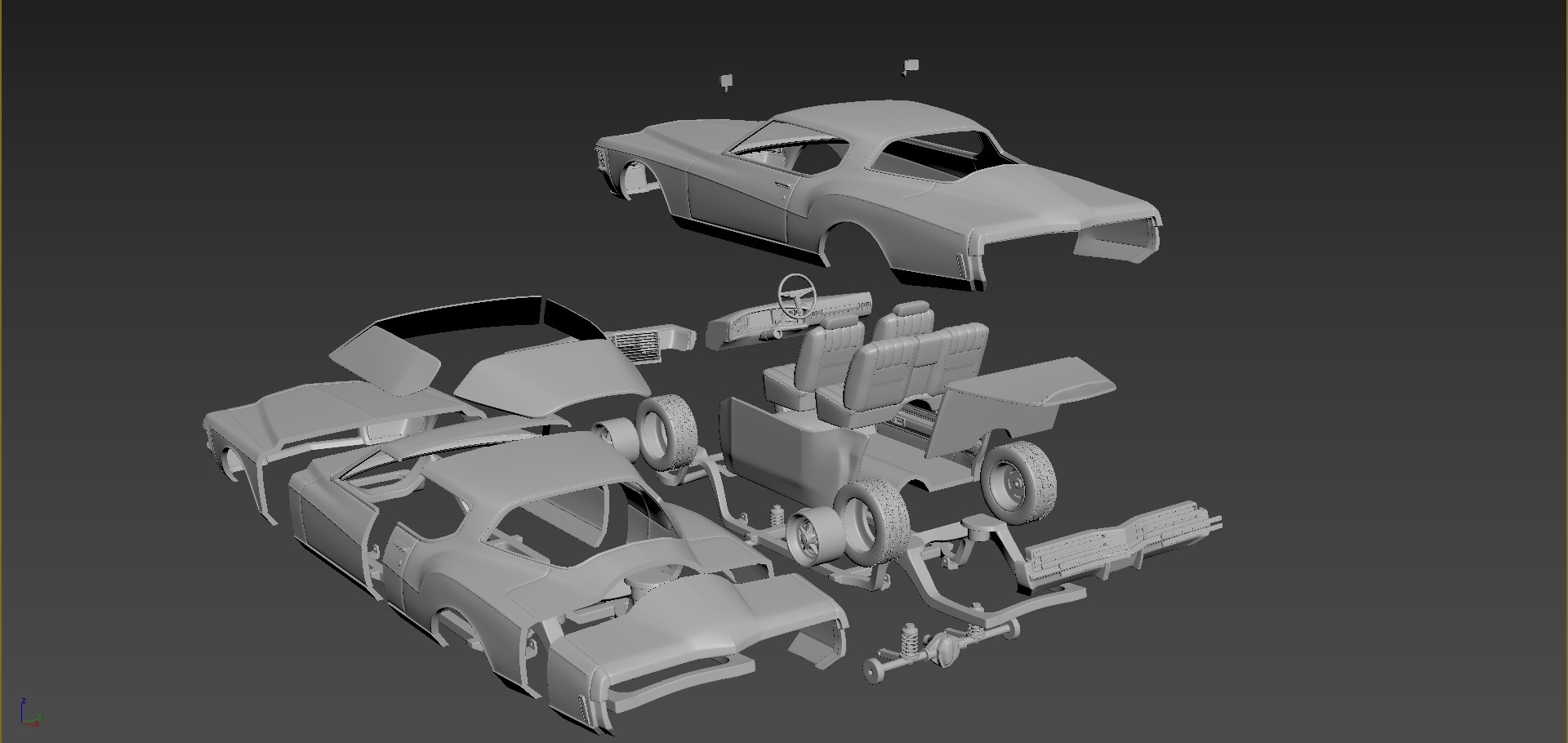 3D file Buick Riviera 1973 🚗・Model to download and 3D print・Cults