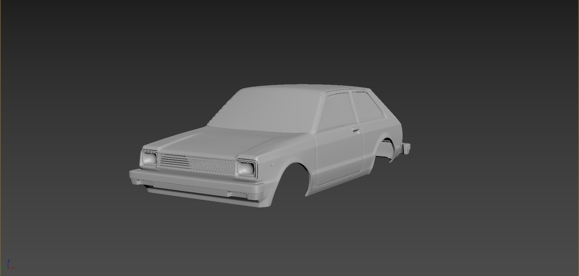 3D file Toyota Starlet kb61 1983 Body For Print・Template to download ...