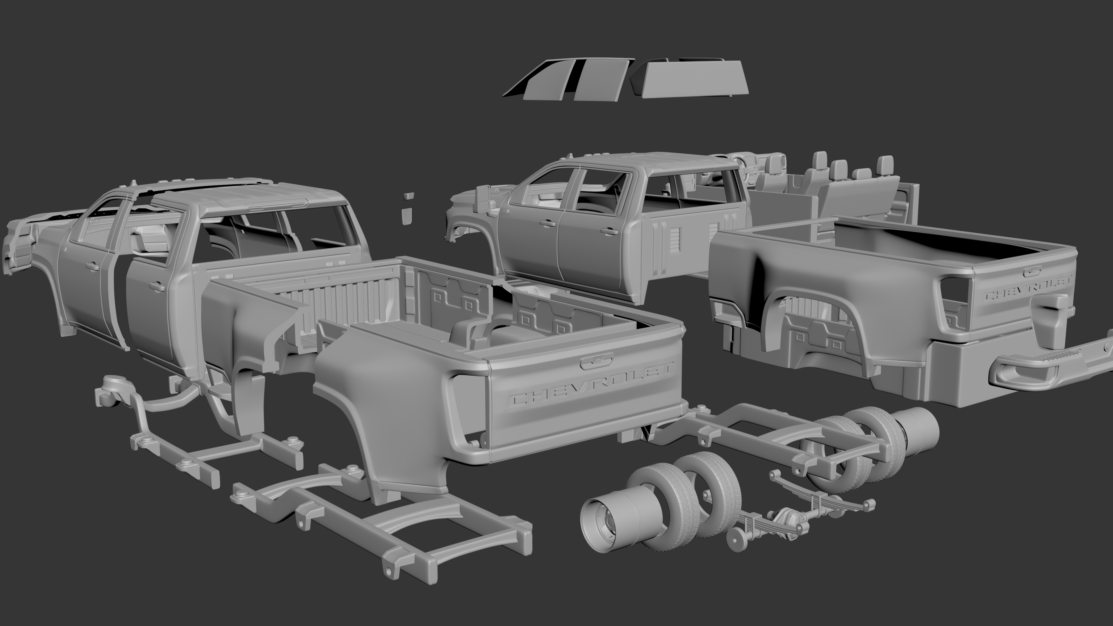 3D file Chevrolet Silverado Dually 3500 2022 🚙・3D print design to ...