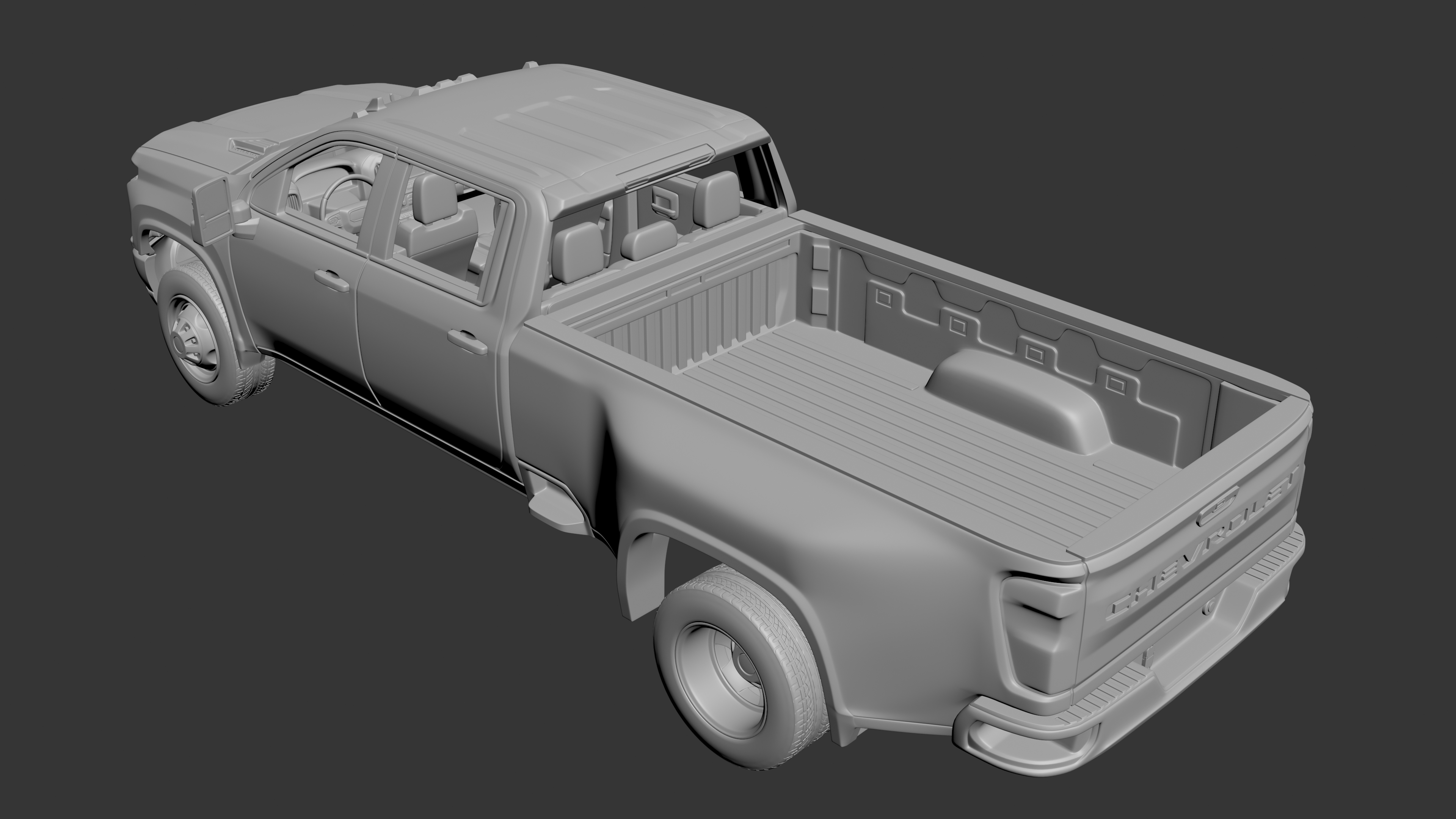 3D file Chevrolet Silverado Dually 3500 2022 🚙・3D print design to ...