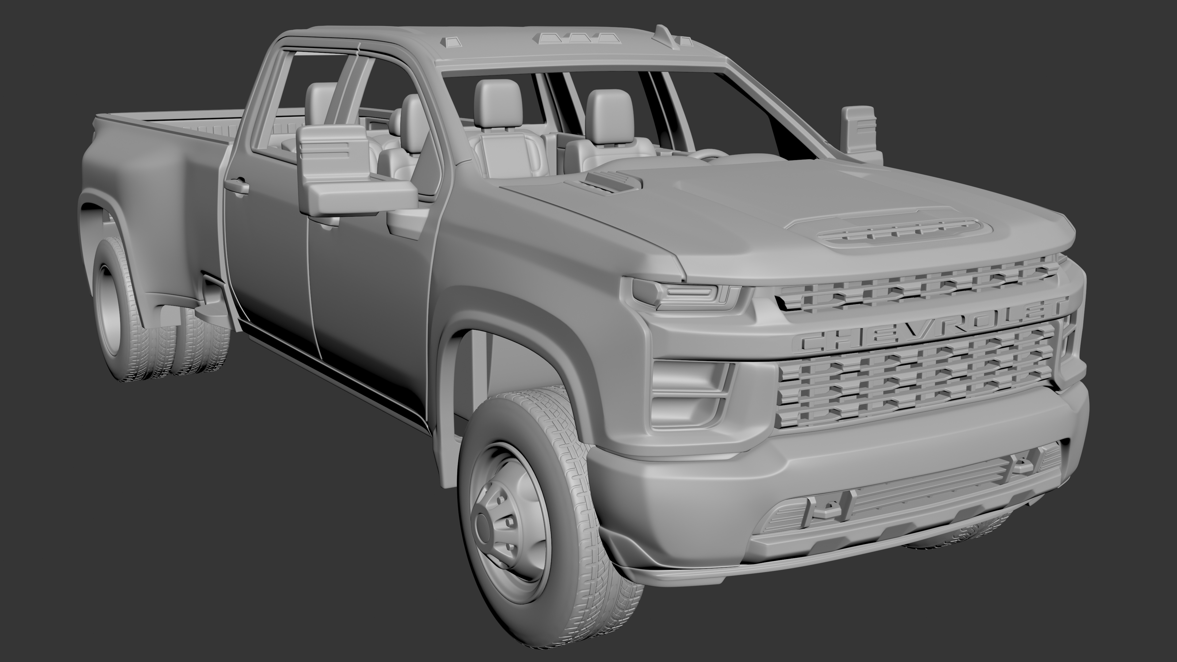 3D file Chevrolet Silverado Dually 3500 2022 🚙・3D print design to ...