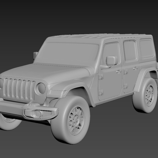 Download free STL file Jeep Wrangler Unlimited 2019 on a small scale ...