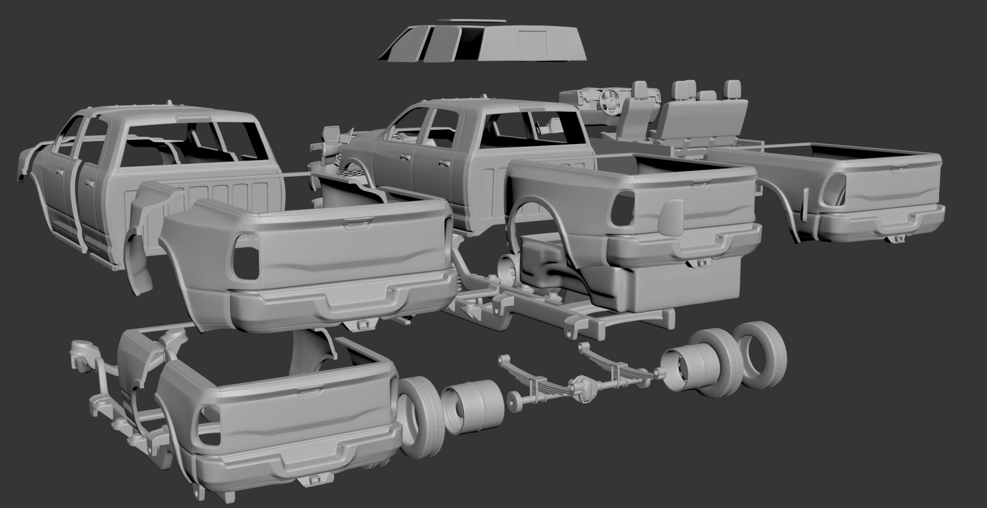 3D file Dodge Ram 3500 Mega Cab 🐏・3D printable design to download・Cults