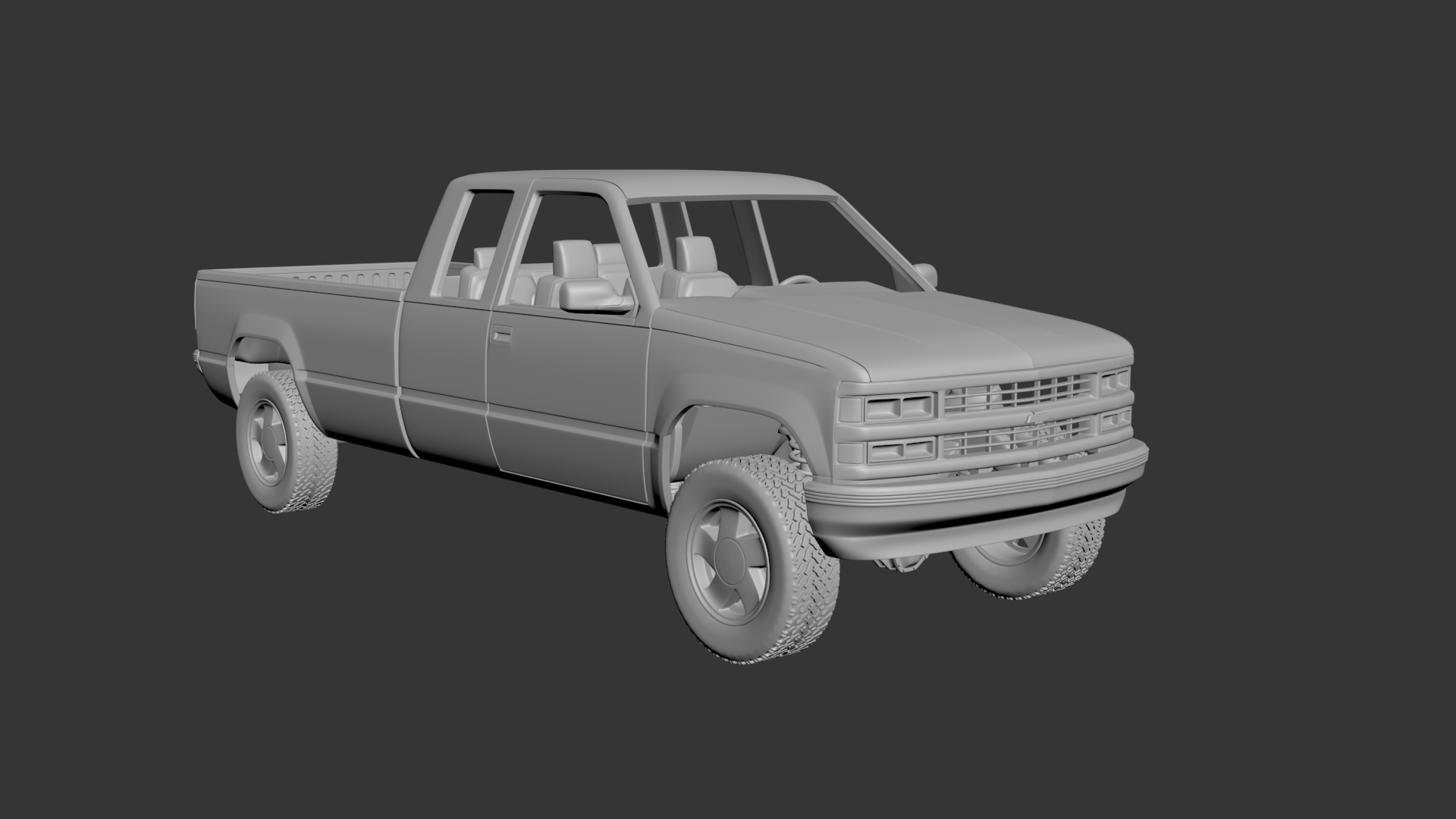 3D file Chevrolet C-K 4th Gen Extended Cab 🚙・3D print model to download ...