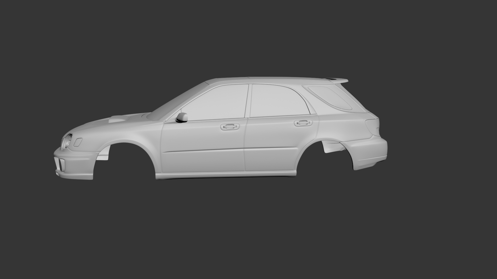3D file Subaru Impreza Wagon 2000 wrx sti・3D printable model to ...