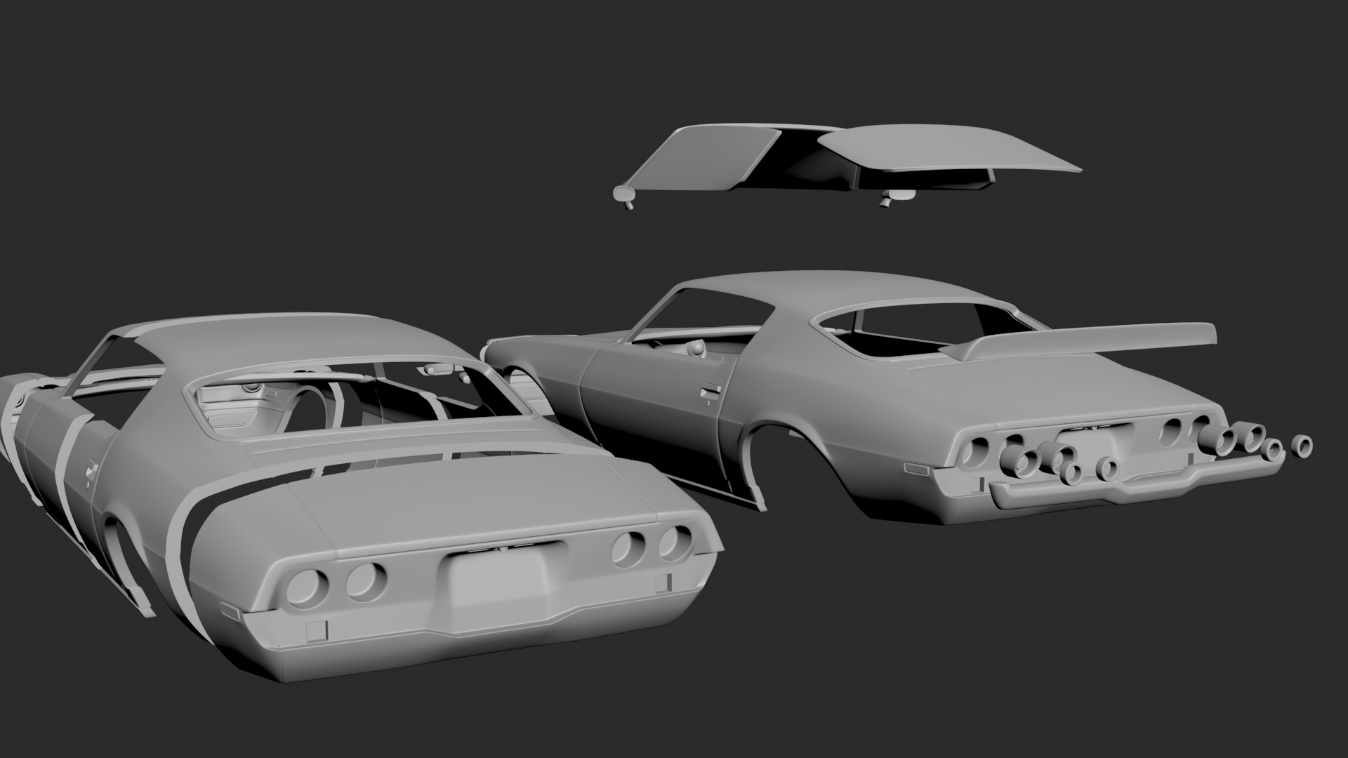 3D file Chevrolet Camaro 1970 Body For Print・3D print design to ...