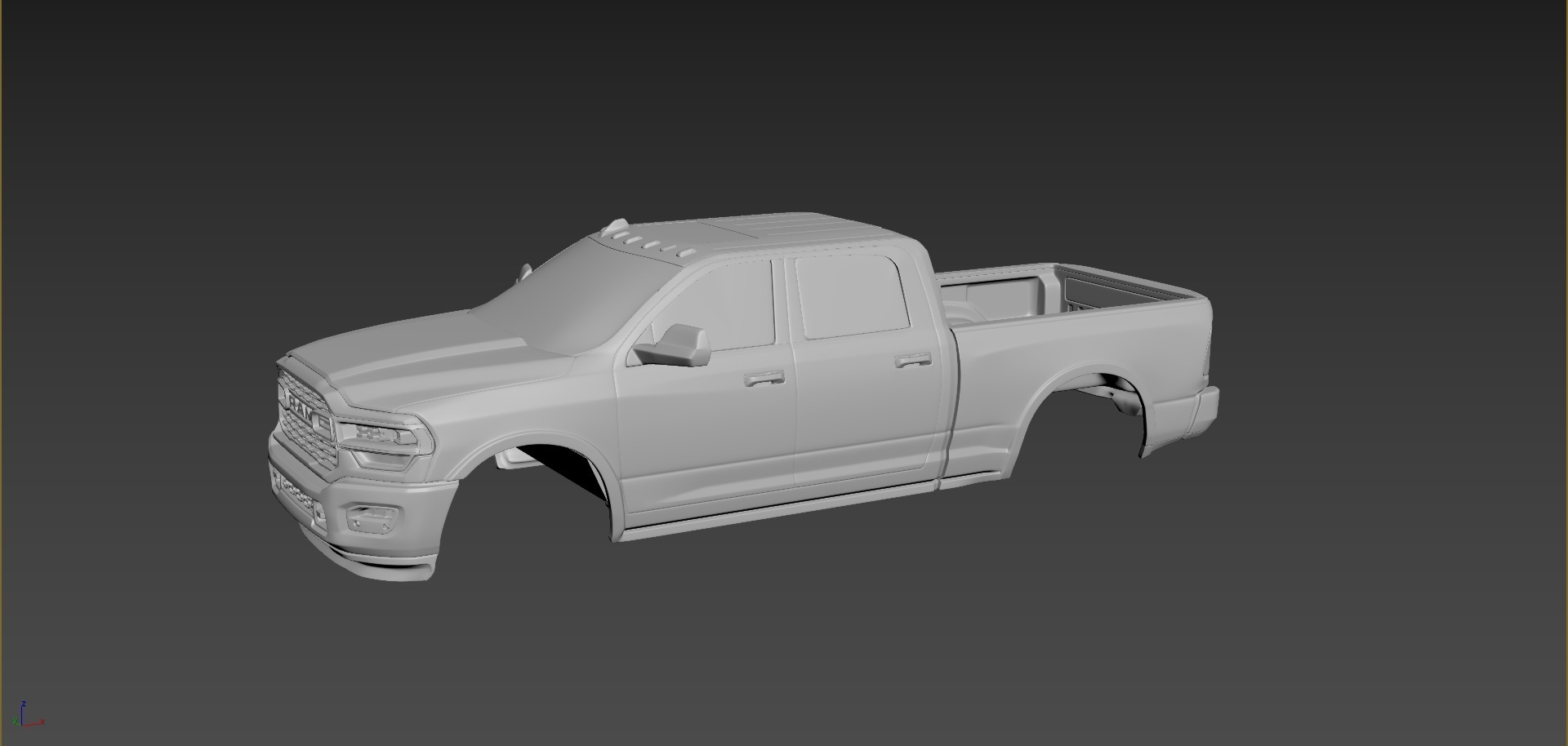 3D file Dodge Ram 2500 2020 Body For Print・3D print design to download ...