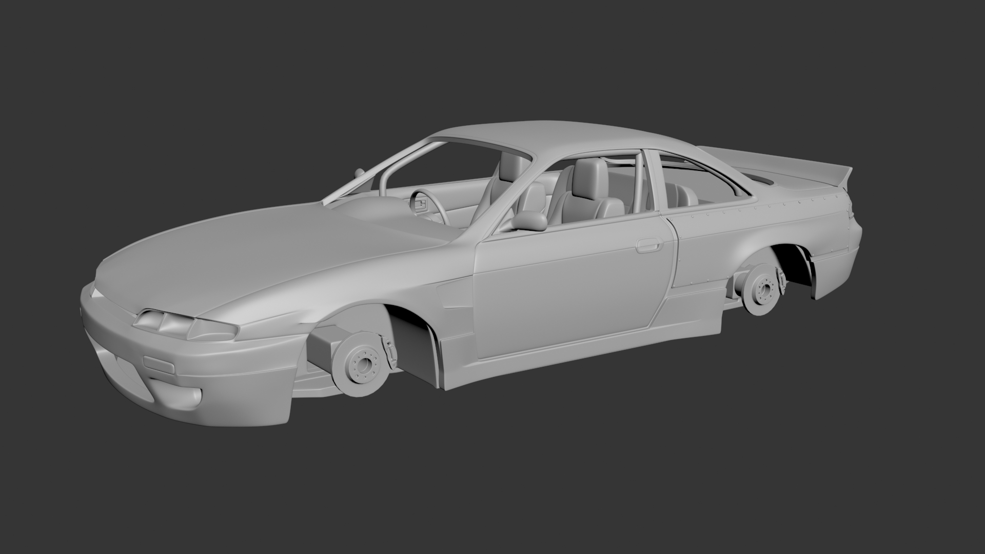 3D file Nissan Silvia S14 Rocket Bunny・3D printer design to download・Cults