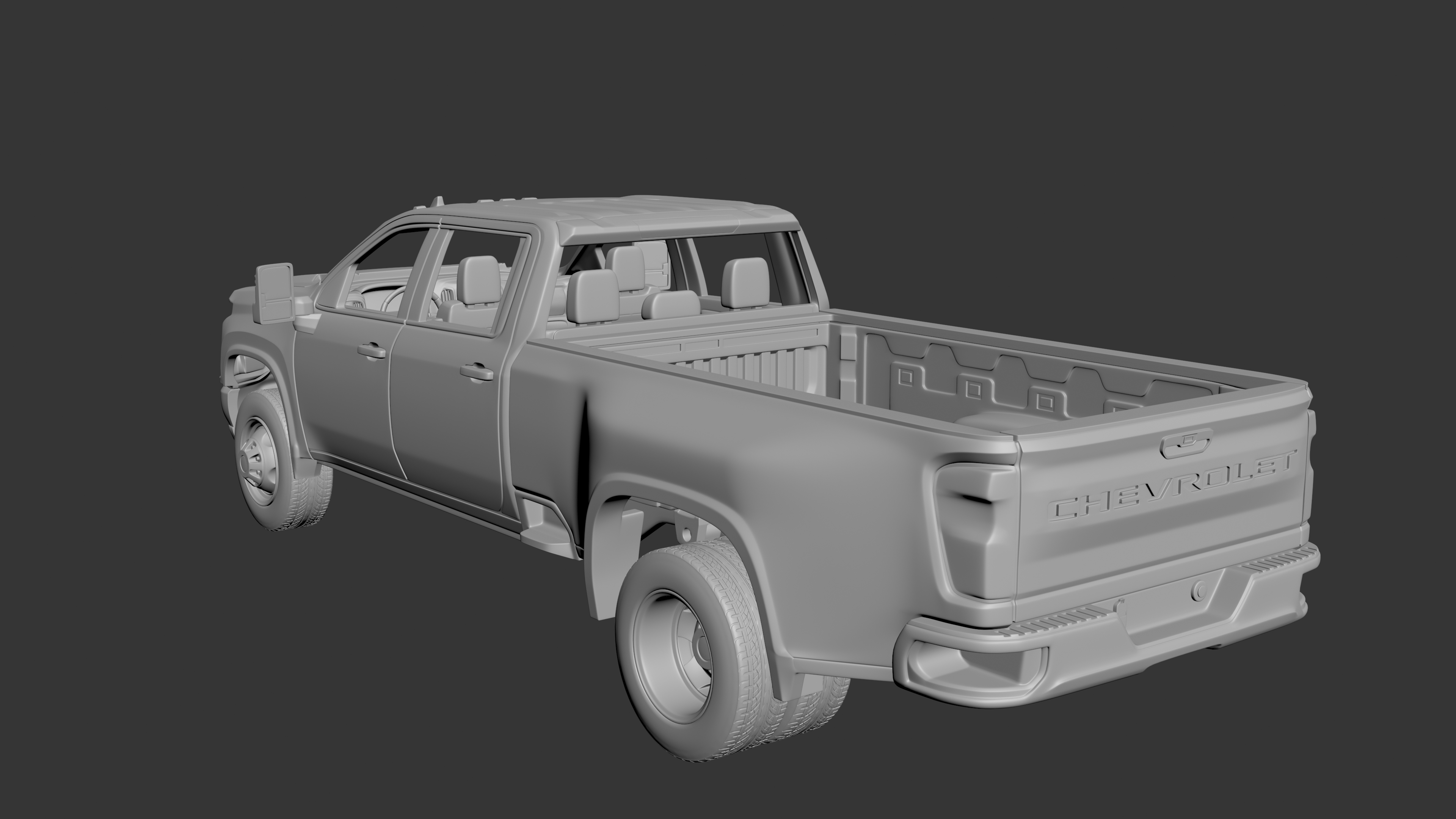 3D file Chevrolet Silverado Dually 3500 2022 🚙・3D print design to ...