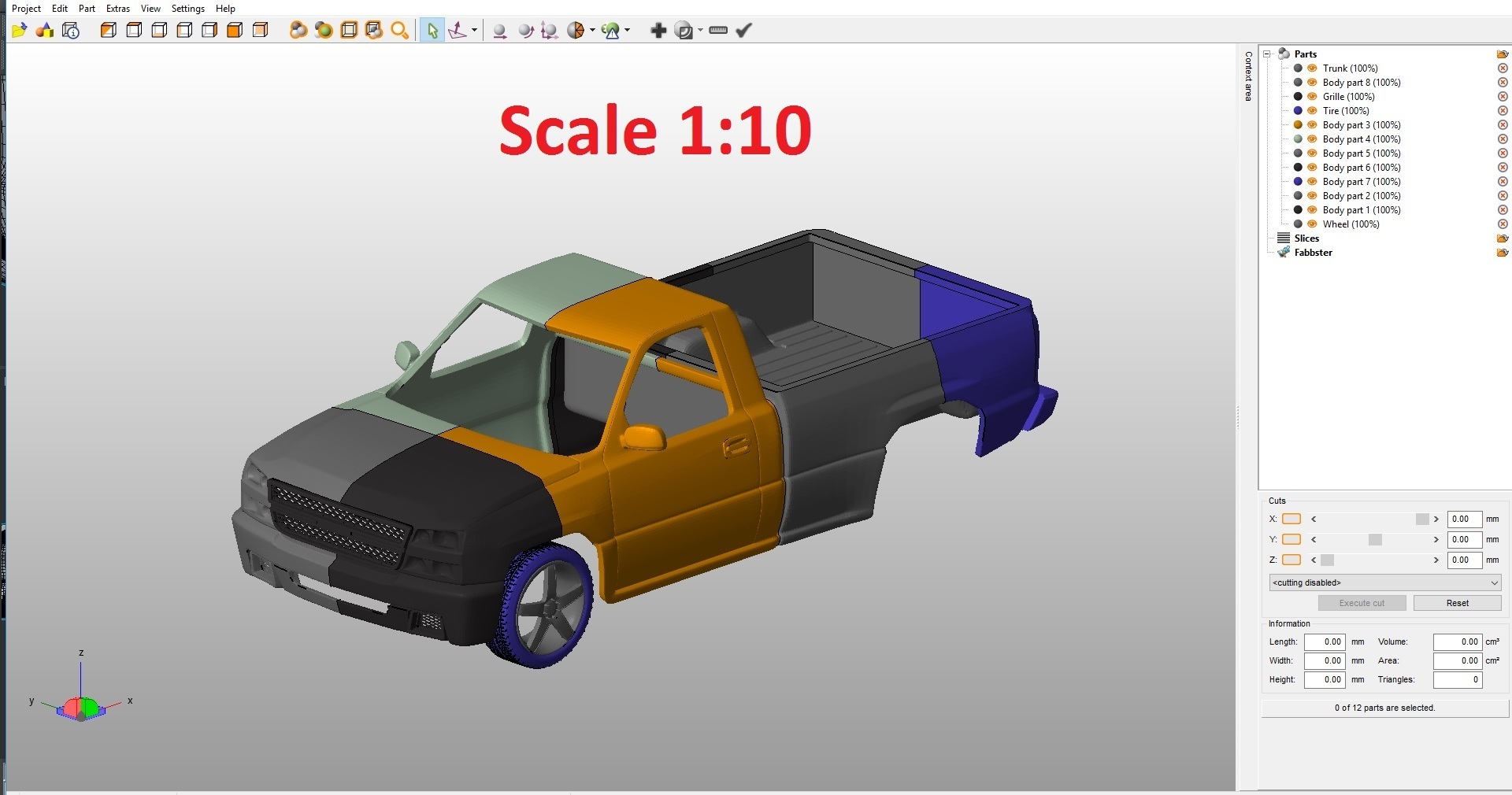 3D file Chevrolet Silverado 2006 Body For Print 🚙・Model to download and ...
