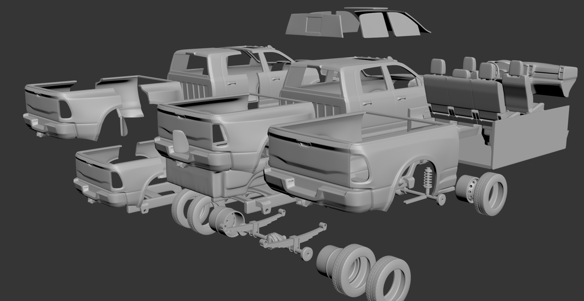 3D file Dodge Ram 3500 Mega Cab 🐏・3D printable design to download・Cults