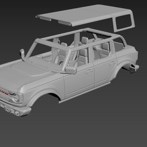 Download STL file Ford Bronco 2021 Body For Print • 3D printer model ...