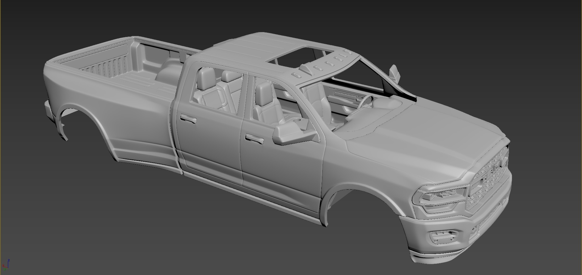 3D file Dodge Ram 3500 2020 Body For Print 🐏・3D printer design to ...