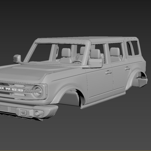 Download STL file Ford Bronco 2021 Body For Print • 3D printer model ...