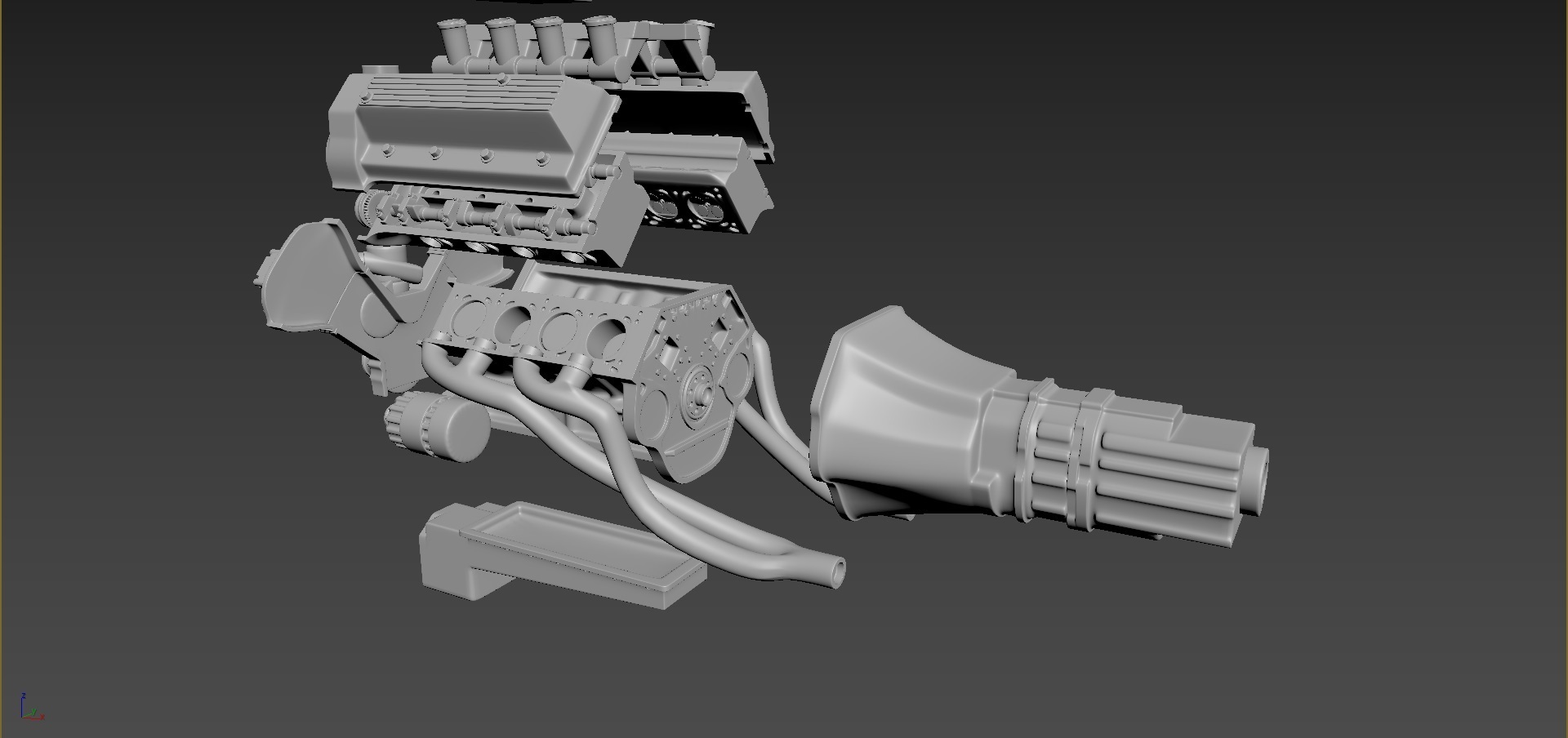 3D file BMW Engine S62B50 1:24 🚗・3D print object to download・Cults