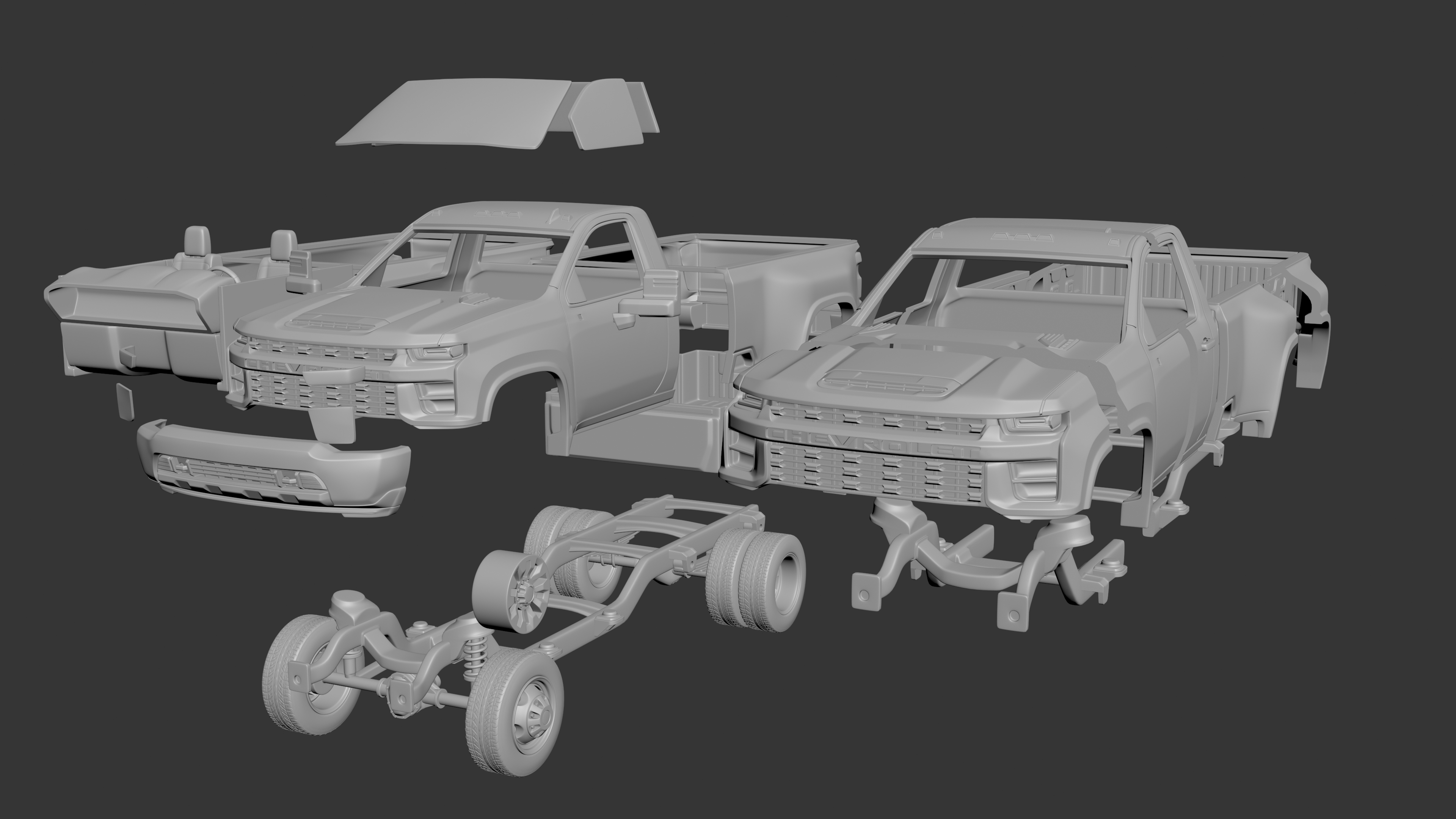 3D file Chevrolet Silverado 3500 Regular Cab 2022 🚙・3D printable design ...