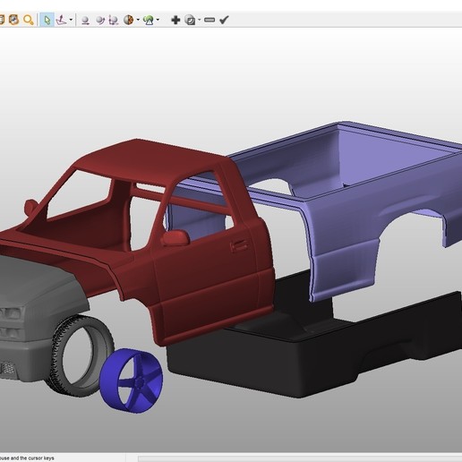 Download STL file Chevrolet Silverado 2006 Body For Print • 3D print ...