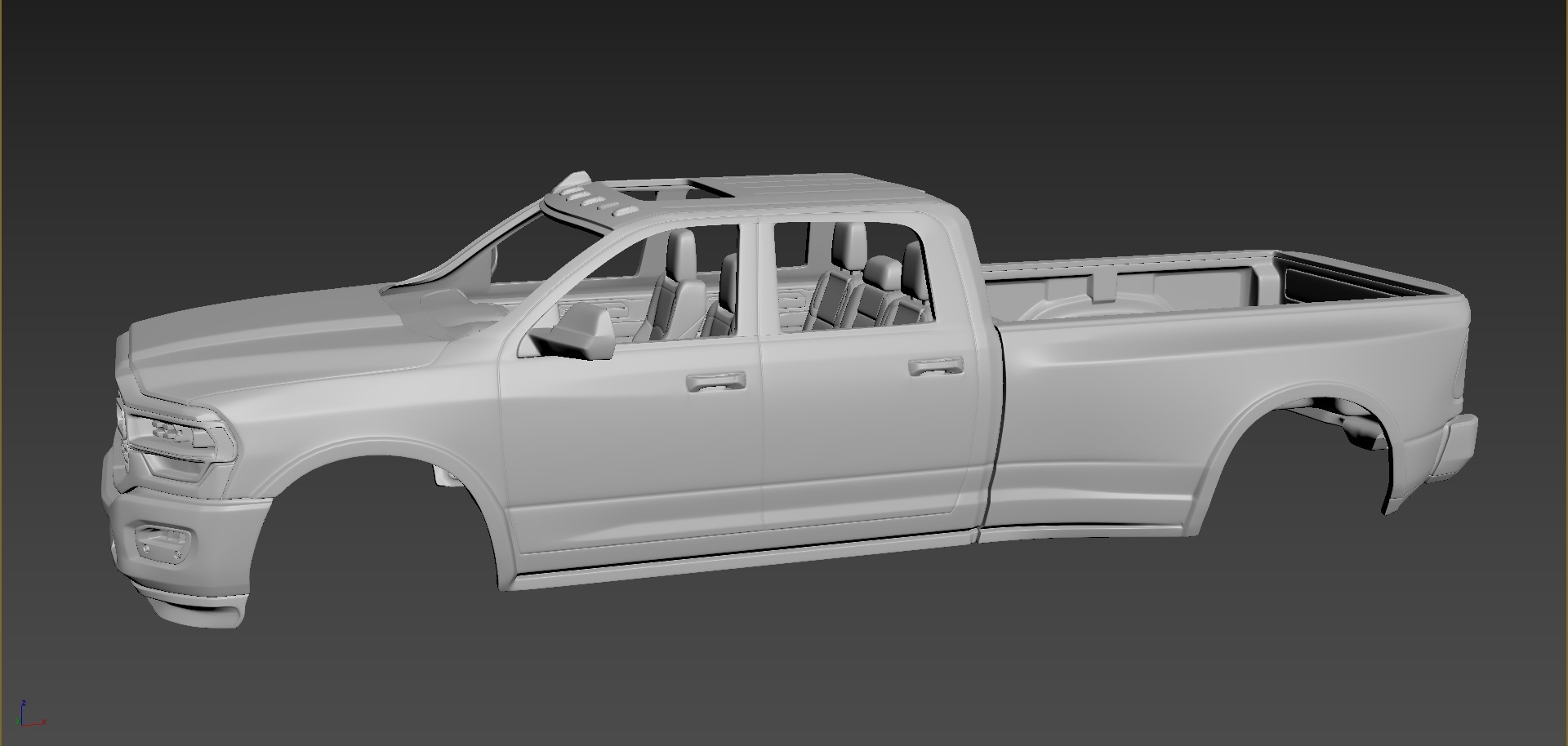 3D file Dodge Ram 3500 2020 Body For Print 🐏・3D printer design to ...