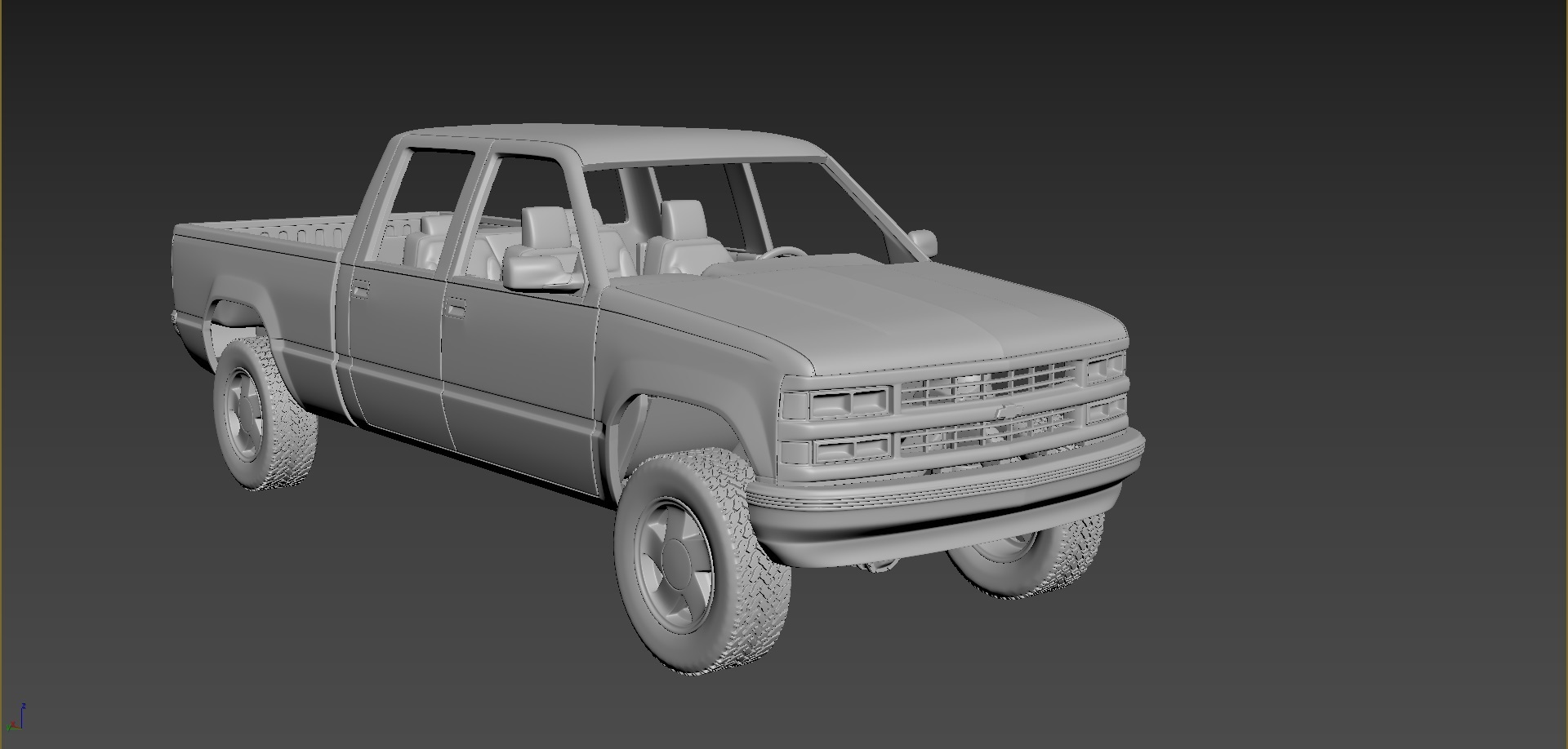 3D file Chevrolet C/K 4th Gen Crew Cab 🚙・Template to download and 3D ...
