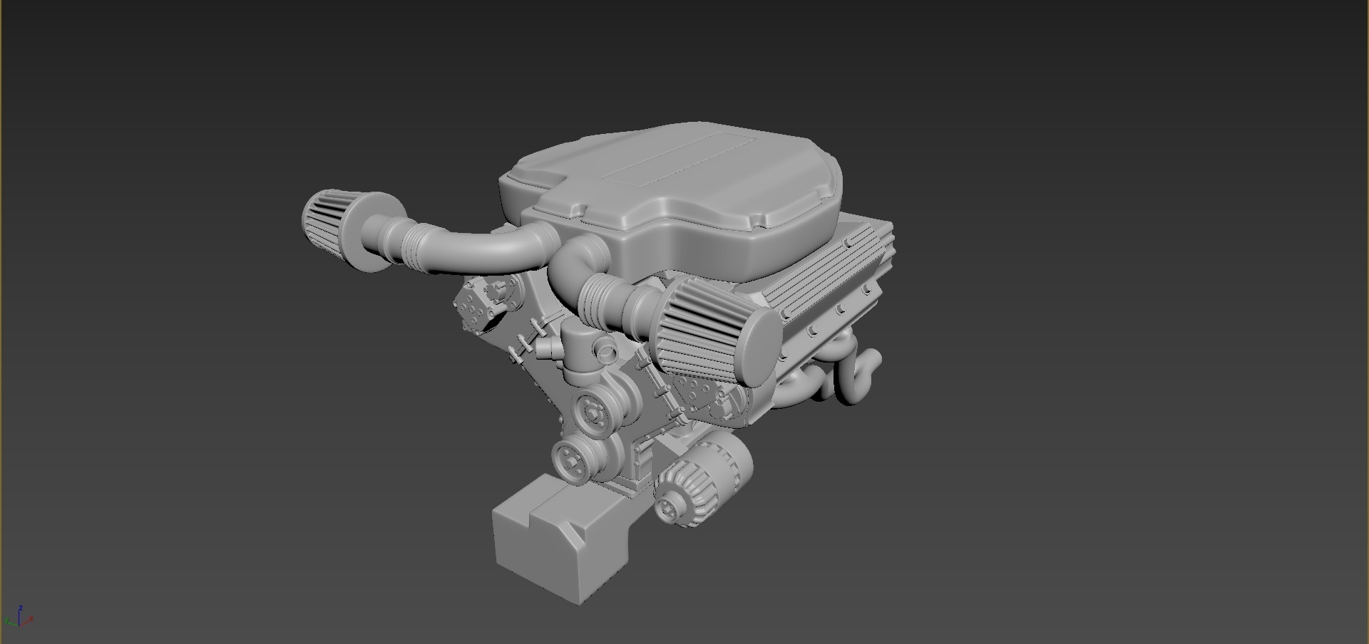 3D file BMW Engine S62B50 1:24 🚗・3D print object to download・Cults