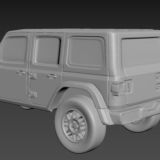 Download free STL file Jeep Wrangler Unlimited 2019 on a small scale ...