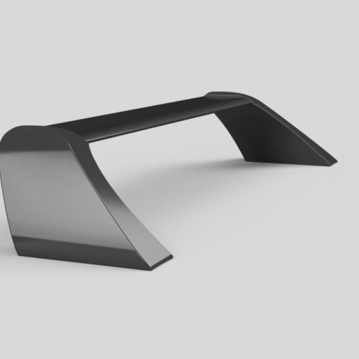 Download STL file Car spoiler for any sedan (real life size) • 3D ...
