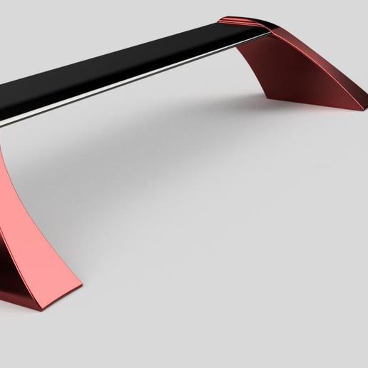 Download STL file Car spoiler for any sedan (real life size) • 3D ...