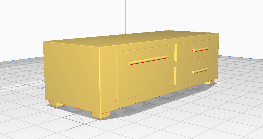 STL file Furniture miniature (furniture TV)・Design to download and 3D ...