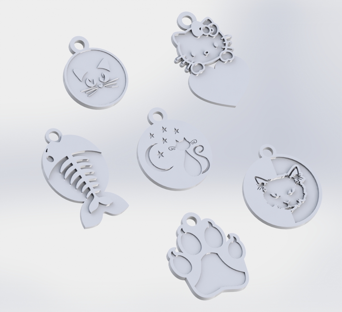 STL file CAT NAMEPLATE・3D printer model to download・Cults